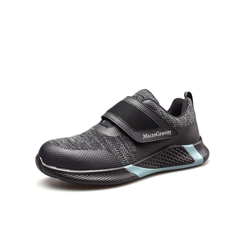 USINE PRO Men's Steel Toe Work Shoes - Adjustable Velcro & Lightweight ...