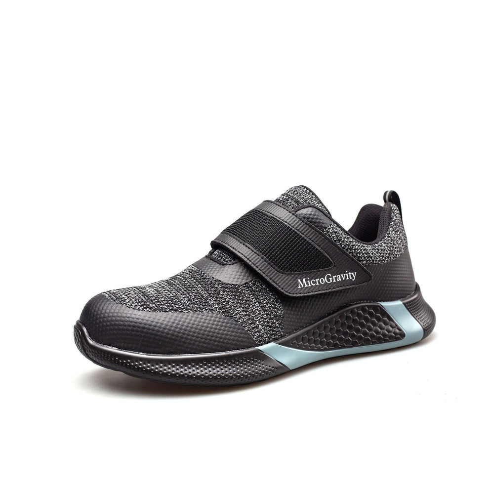 USINE PRO Men's Steel Toe Work Shoes - Adjustable Velcro & Lightweight ...