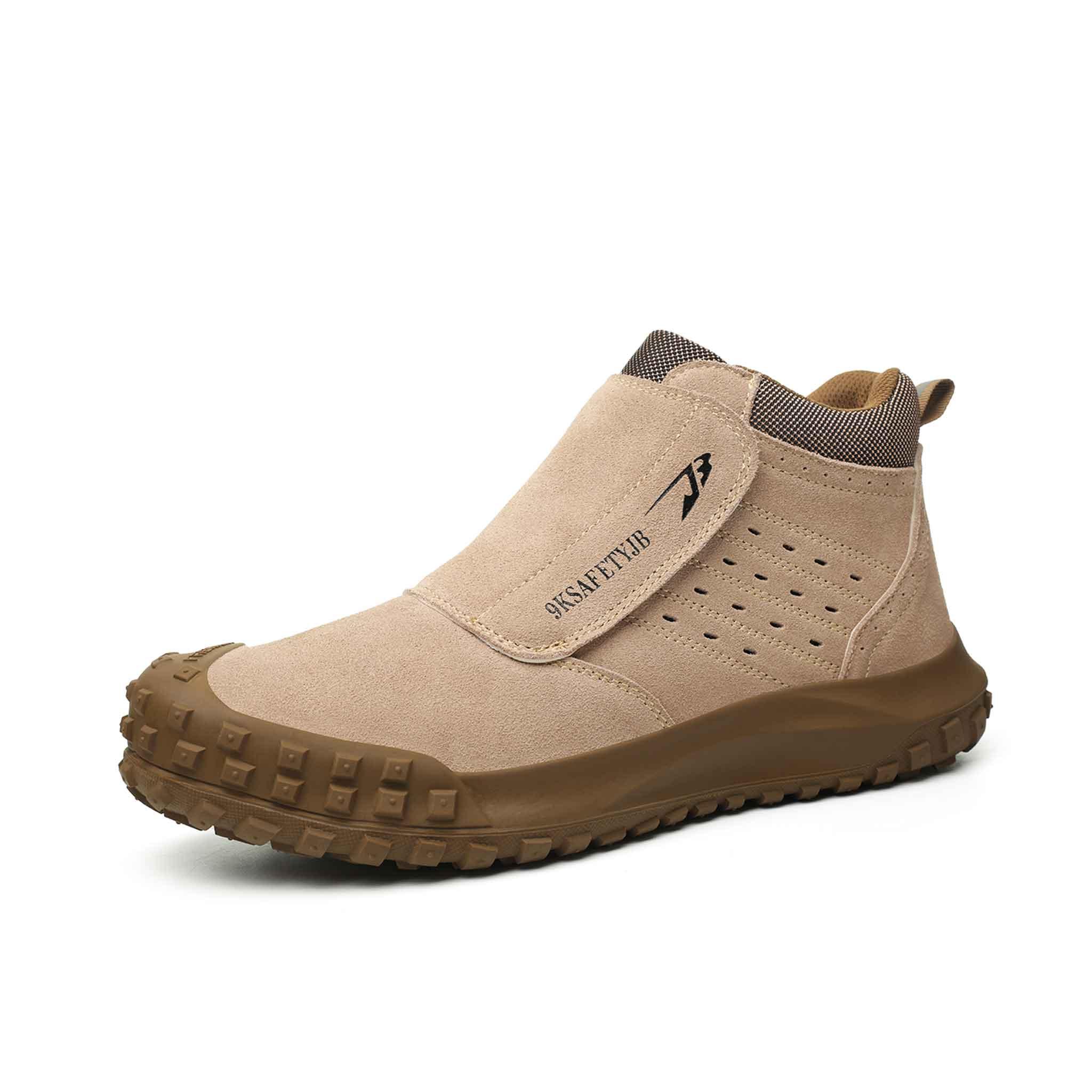 Women's Steel Toe Suede Work Boots for Welders Velcro - USINE PRO | B251