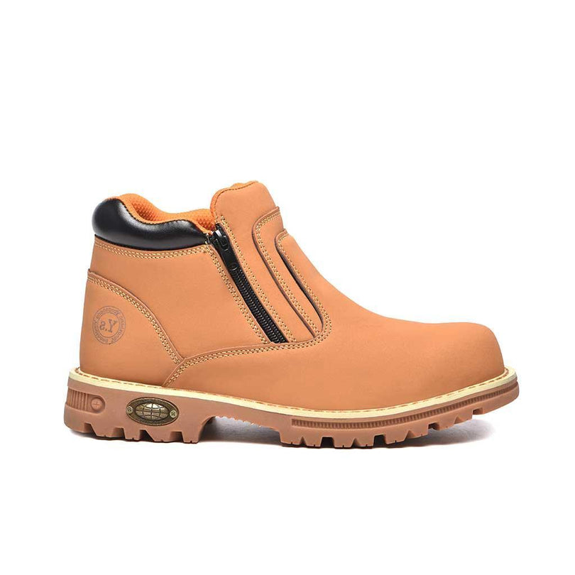 USINE PRO Men's Side-Zip Work Boots for Easy Style & Convenience | B129 ...