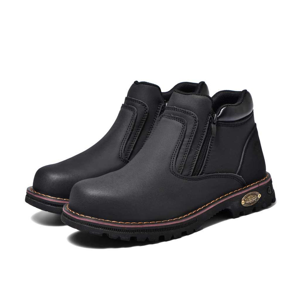 USINE PRO Men's Side-Zip Work Boots for Easy Style & Convenience | B129 ...