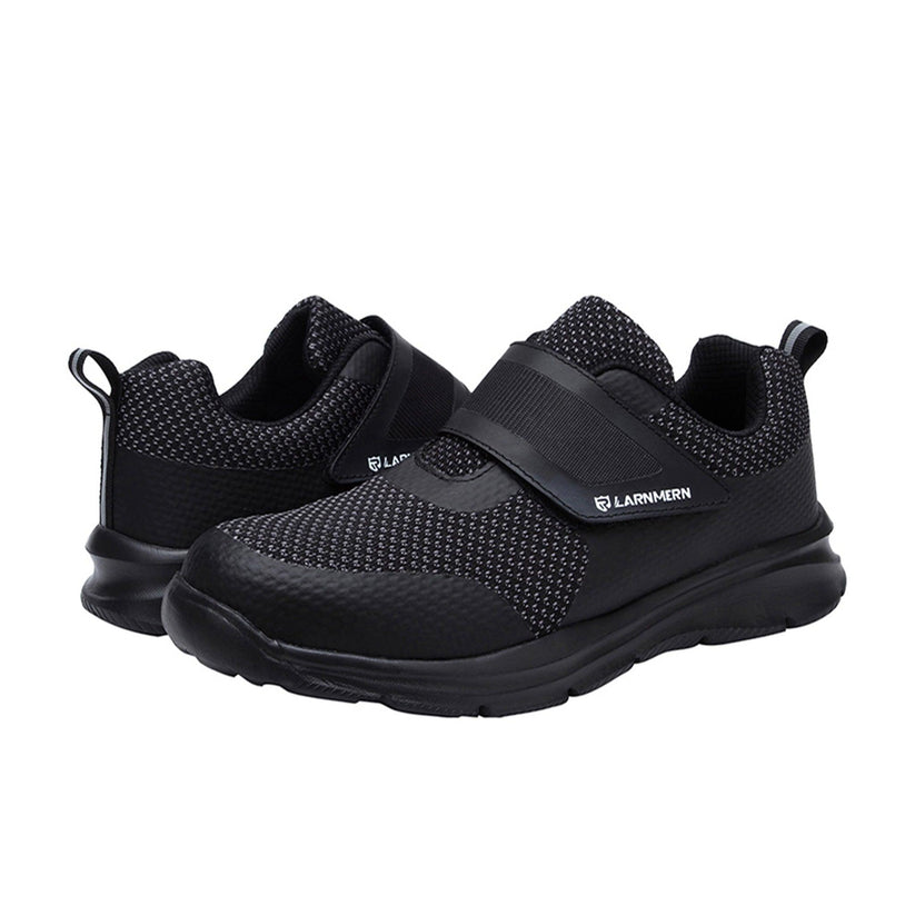 Men's Steel Toe Work Shoes - Adjustable Velcro & Lightweight USINE PRO