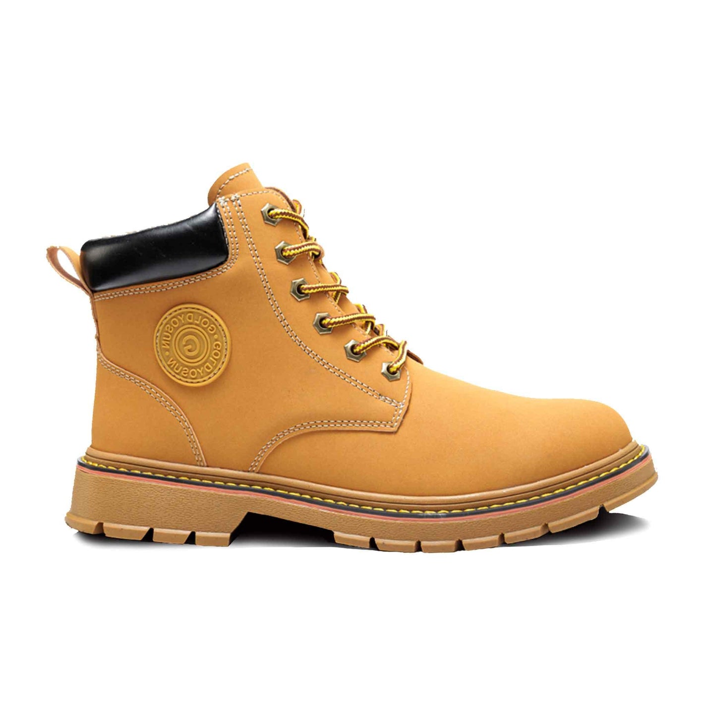 Women's Steel Toe Yellow Construction Work Boots Non-Slip - USINE PRO